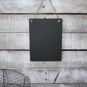 Vertical Hanging Chalkboard, Chalkboard Sign Message Board, Rustic ...