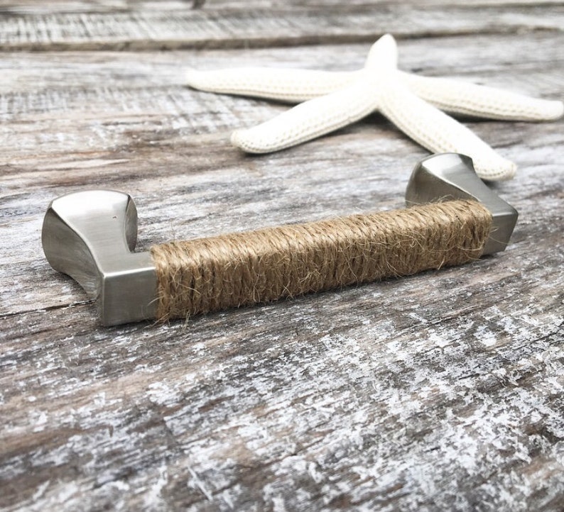 Beach House Decorative Handle, Rope Drawer Pull, Cabinet Pull, Coastal ...