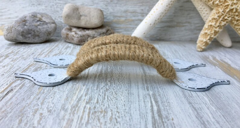 Nautical Drawer Pulls Shabby Chic Decor Rope Handles - Etsy