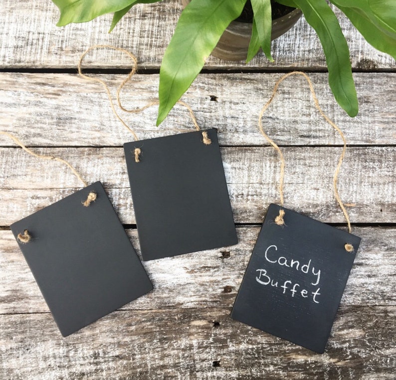 Chalkboard Tags Chalkboard Labels With Twine Modern - Etsy