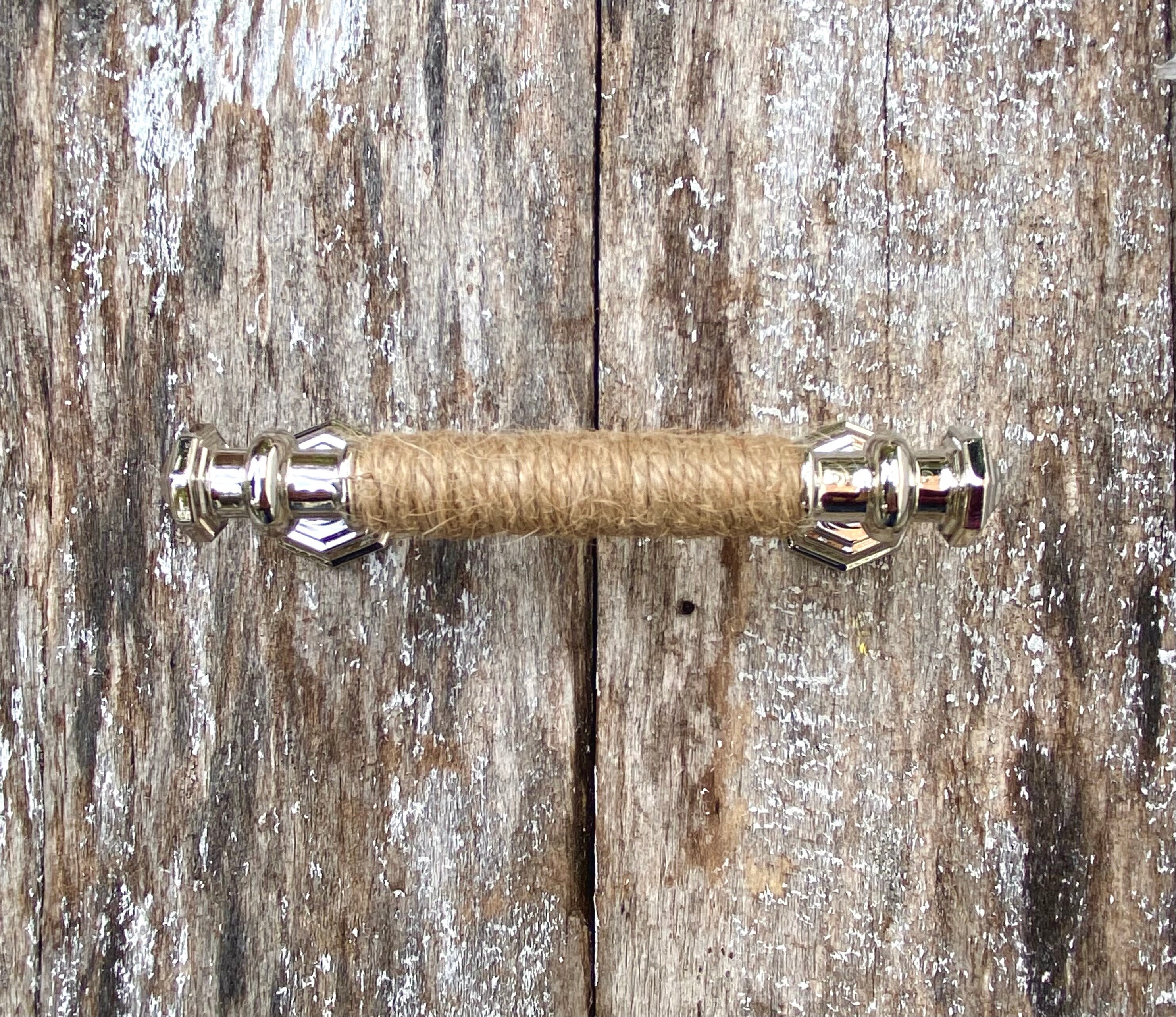 Rope Drawer Pull Beach House Rope Wrapped Cabinet Handle | Etsy