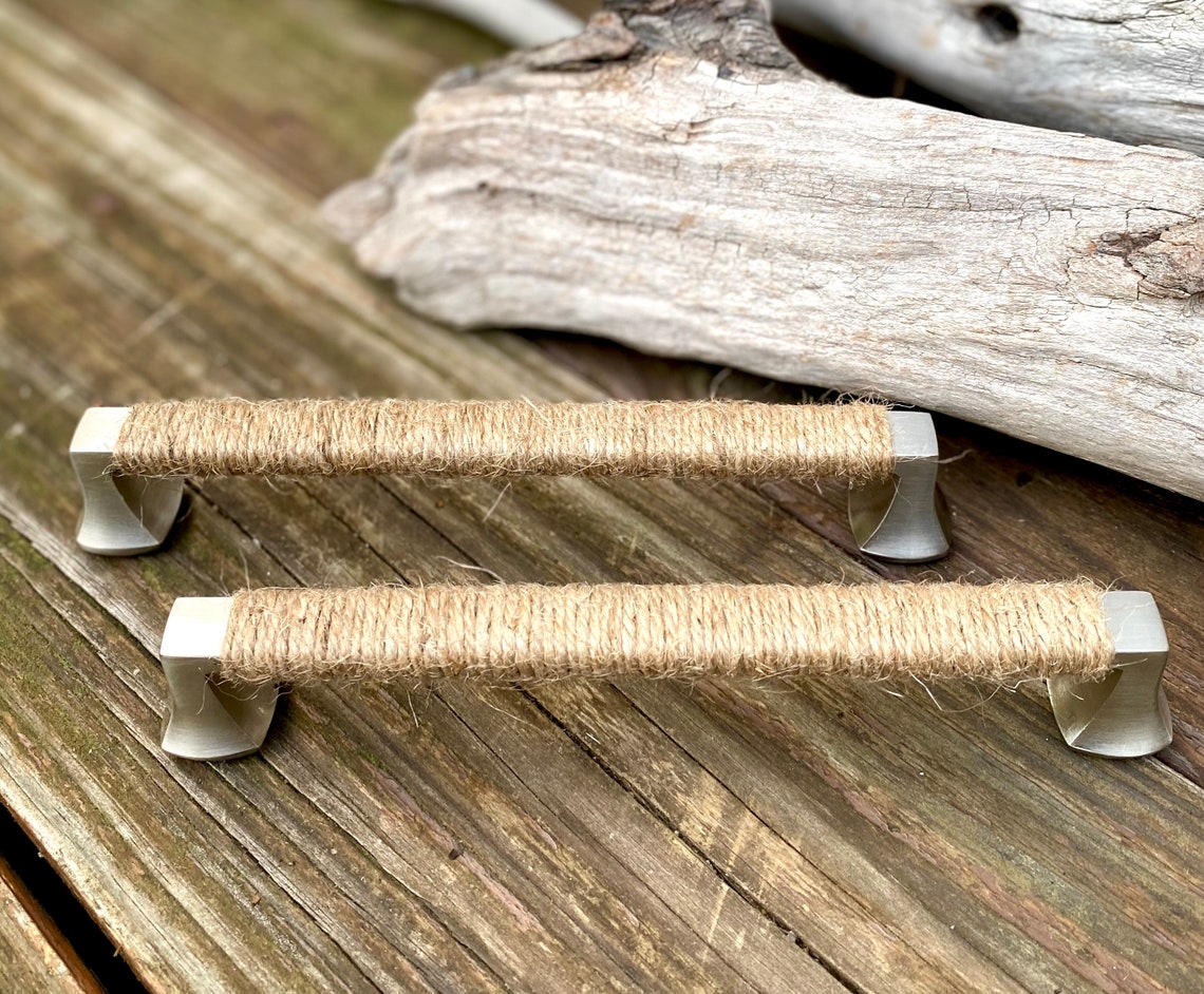 Beach House Decorative Rope Drawer Pulls Dresser Handles | Etsy