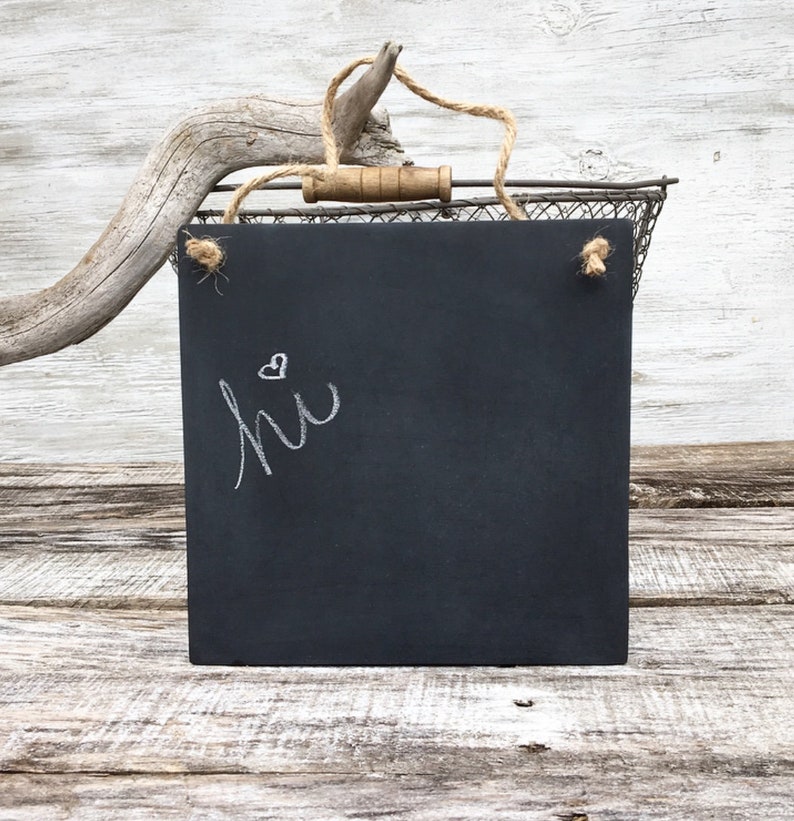 Rustic Chalkboard Blackboard Sign Hanging Chalkboard - Etsy