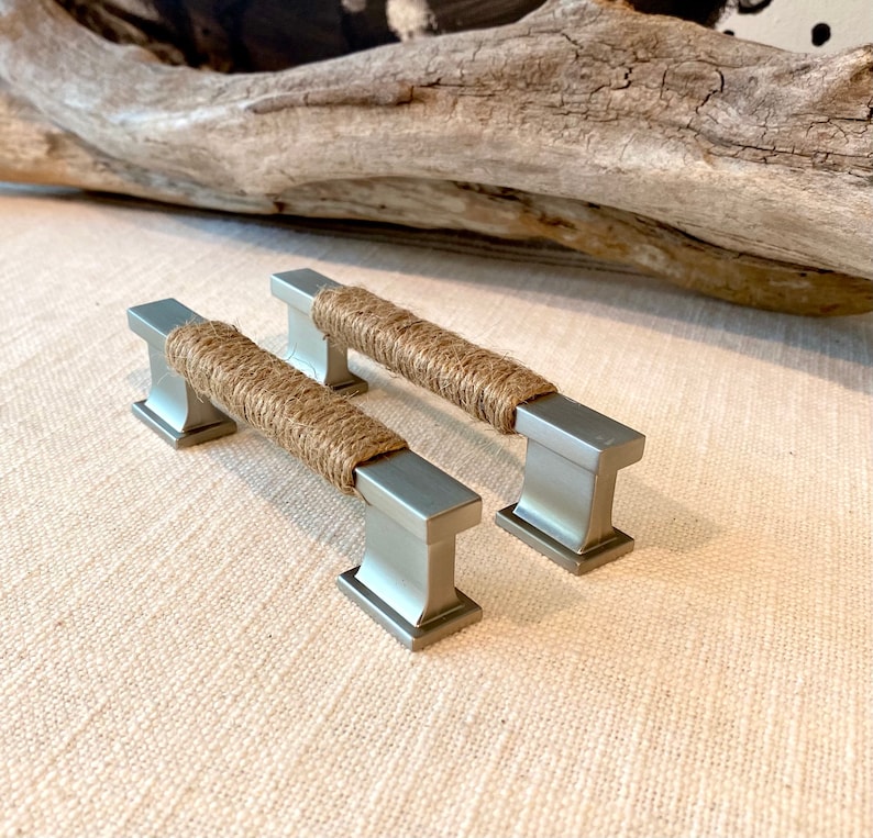 Beach House Decorative Pull, Rope Drawer Handle, Nautical Decor, Modern ...