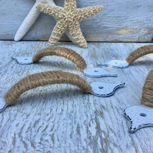 Nautical Rope Handles Coastal Decor Beach Decor Jute Drawer Pulls ...