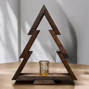 Rustic Wooden Tree, Reclaimed Wood Christmas Tree, Holiday Tree Decor ...