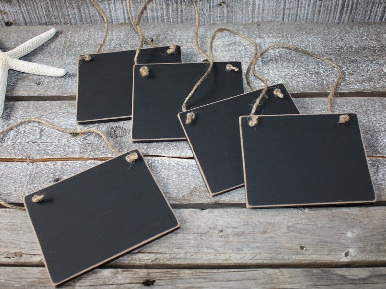 Chalkboard Basket Tags Rustic Decor Blackboard Chalk Labels - Etsy