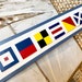 Nautical Decor Nautical Flag Welcome Sign Coastal Decor - Etsy