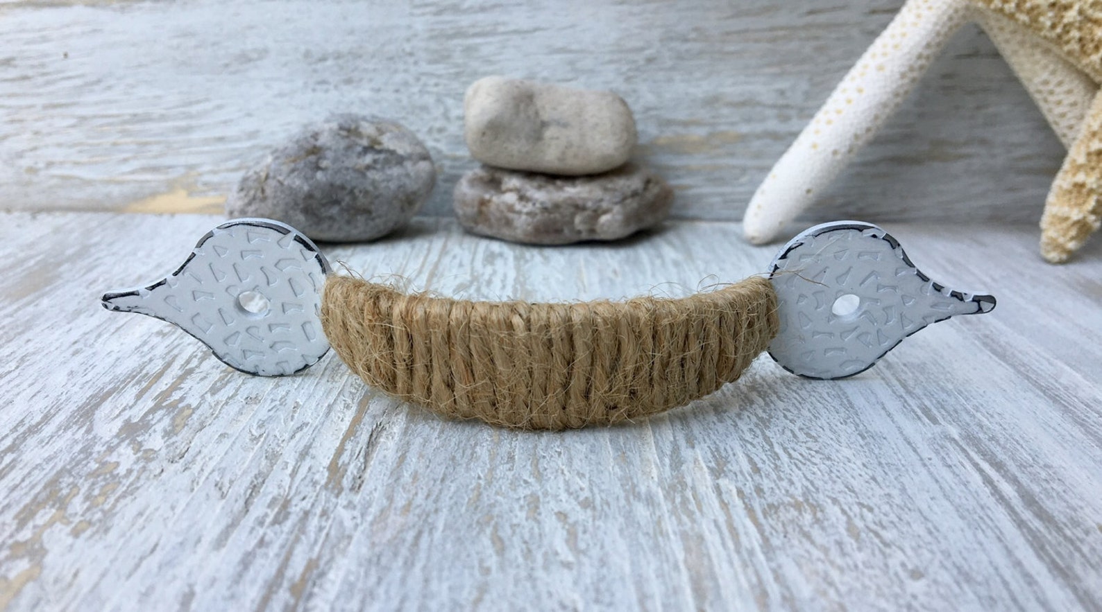 Nautical Drawer Pulls Shabby Chic Decor Rope Handles - Etsy