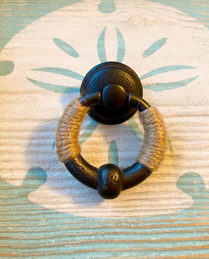 Nautical Rope Ring Pull 2 Beach Theme Decor Rustic Twine - Etsy