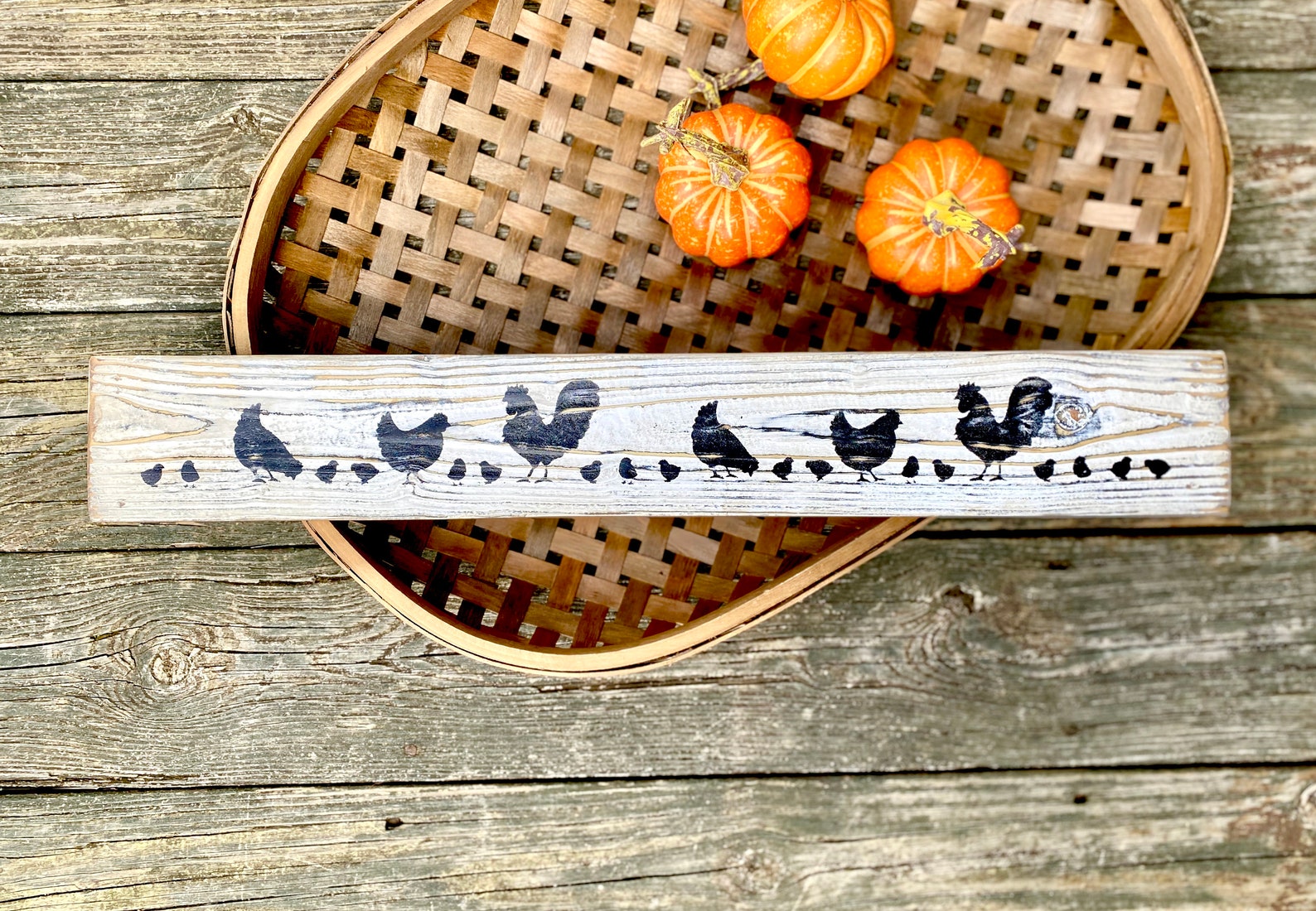 Rustic Wood Chicken Sign Modern Farmhouse Rooster Wood Sign - Etsy