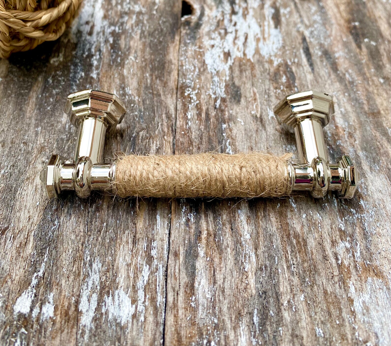 Rope Drawer Pull Beach House Rope Wrapped Cabinet Handle - Etsy