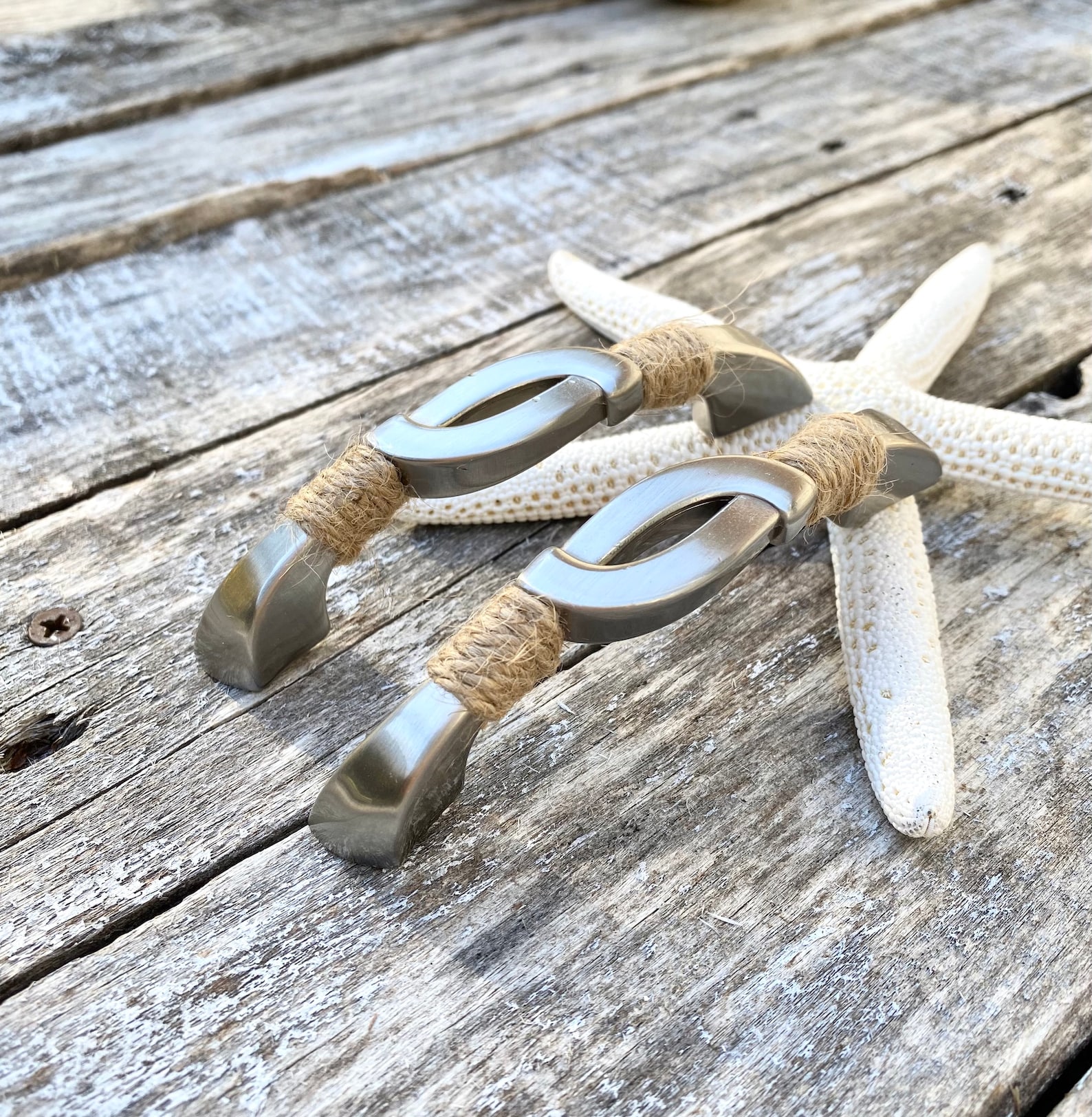 Coastal Decor Cabinet Pull, Coastal Farmhouse Kitchen Dual Mount 3” or ...