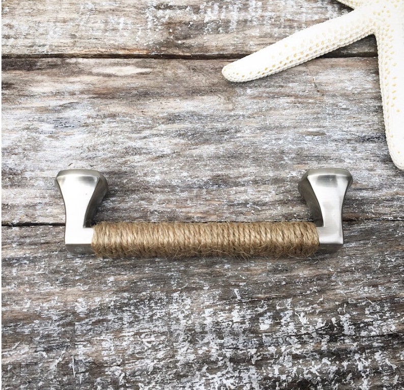 Beach House Decorative Handle, Rope Drawer Pull, Cabinet Pull, Coastal ...