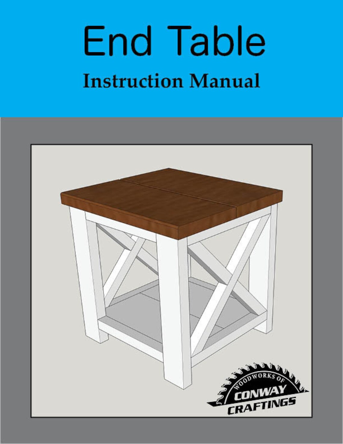 End Table Plans // Digital Download Instruction Manual // DIY - Etsy