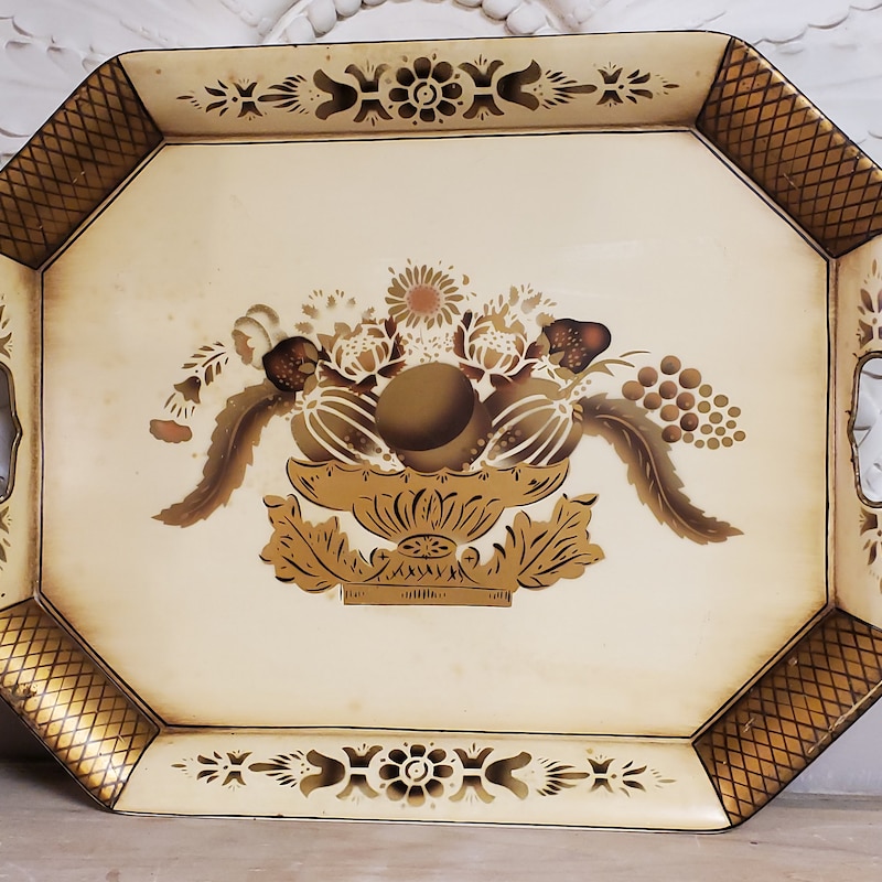 Antique Serving Tray - Etsy