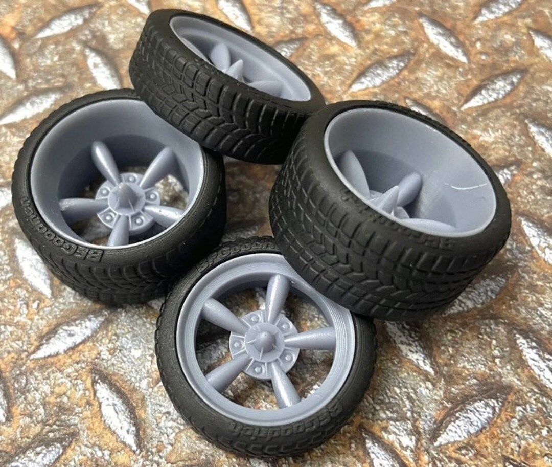 3D Printed 21 Scale-inch Astro Supreme Style Wheels for 1/24 1/25 Model ...