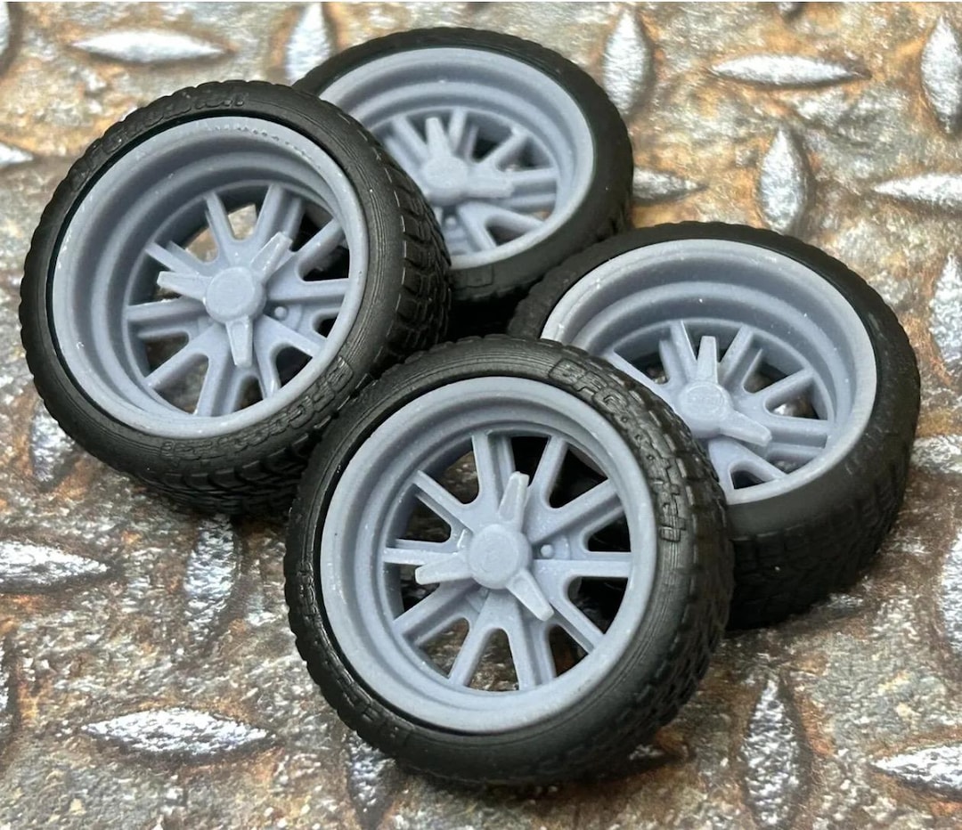 Resin 21/20 Inch “halibrand Eleanor ” Model Car Wheels/tires 1/24 Scale ...