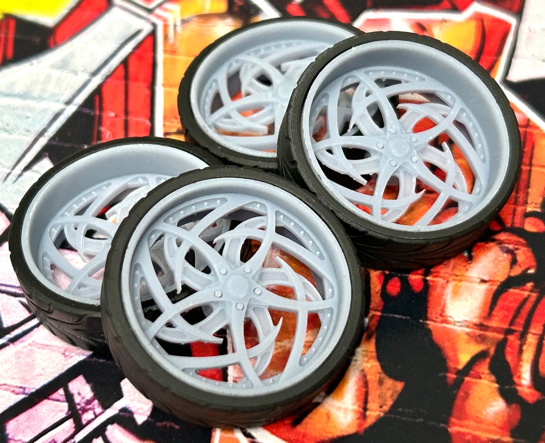 1/24 Resin: 26 Scale-inch “dubs Insanity” Model Car Wheels/tires - Etsy