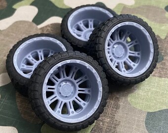 3D Printed Wheels for 1/25 Scale Model Billet Specialties - Etsy