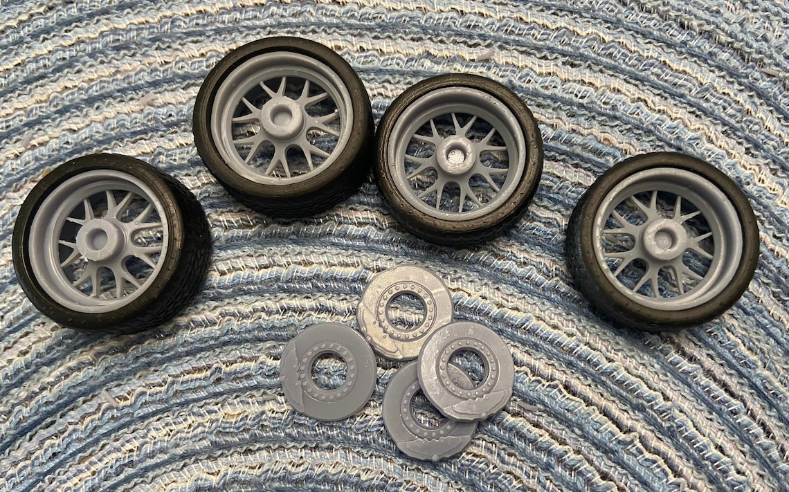 1/24 Resin BBS CHR-II 21/20 Scale Inch Model Car Wheels and - Etsy
