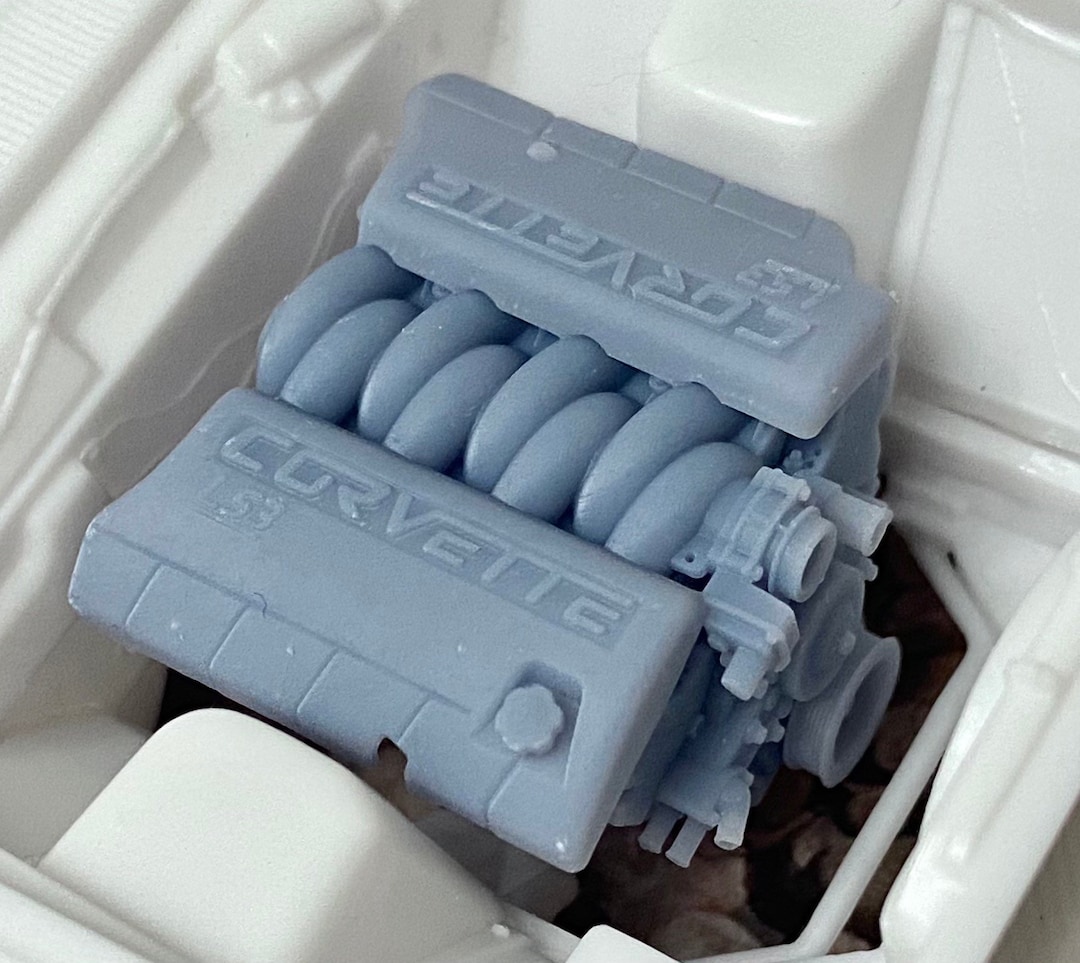 Resin 1/24 Corvette LS3 Engine for Scale Model Cars,1/25, 3D Printed - Etsy