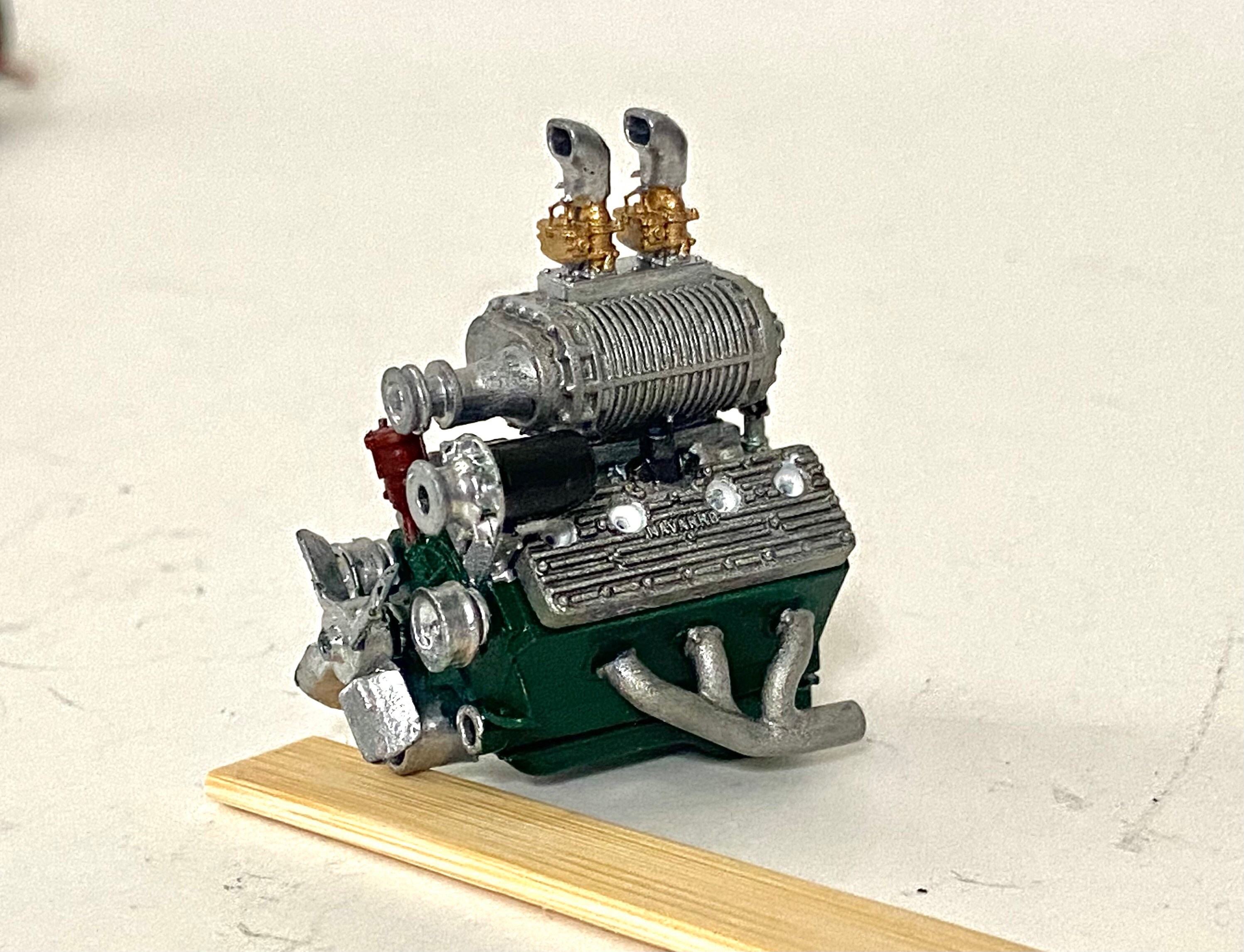 3D Printed Supercharged Ford Flathead Engine for Scale Model Cars, 1/24 ...