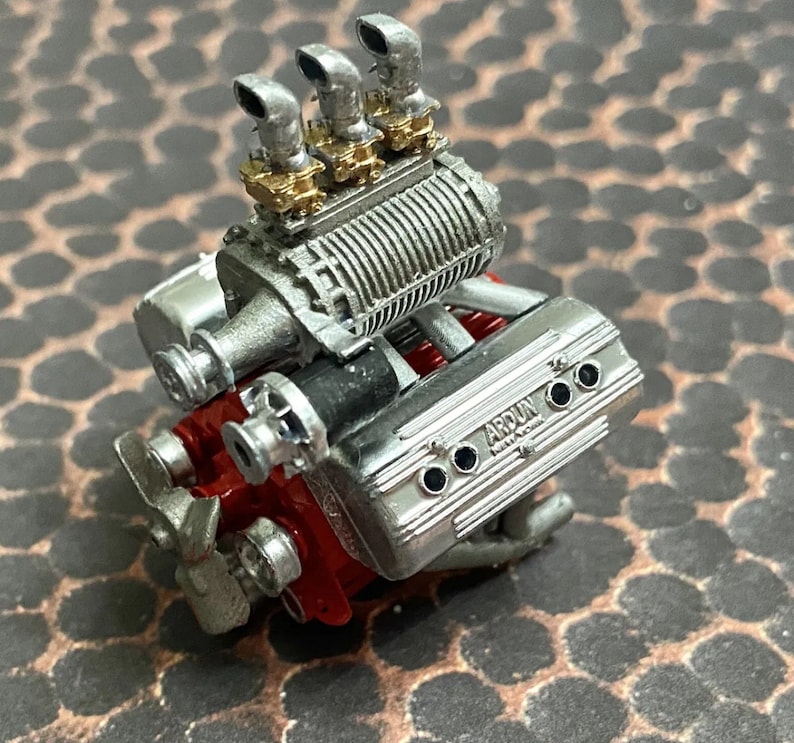 Resin Ford Flathead Engine W/ Ardun Heads and Triple Carbs for Scale ...
