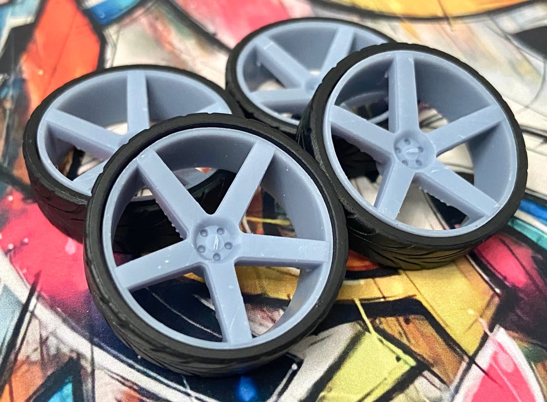 3D Printed 26 Scale-inch “dubs Baller” Style Wheels for 1/24 1/25 Model ...