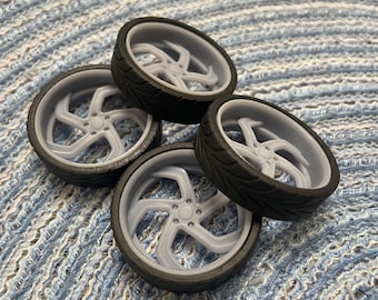 3D Printed 1/24 Scale 26-inch Strada Retro 6 Model Car Wheels | Etsy