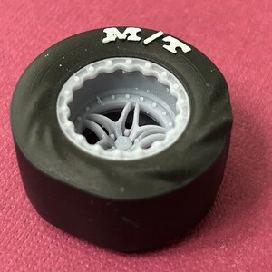 1/24 Scale: 17/15-inch “weld S81” Wheels W/wrinkled Drag Slicks; Resin ...