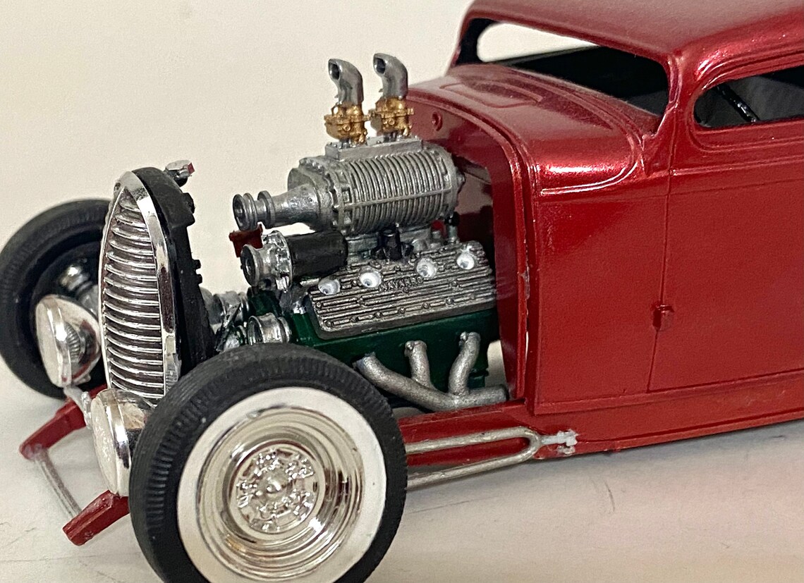 3D Printed Supercharged Ford Flathead Engine for Scale Model - Etsy