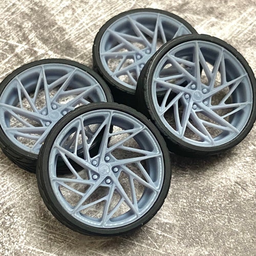 3D Printed Wheels for 1/25 Scale Model Billet Specialties - Etsy