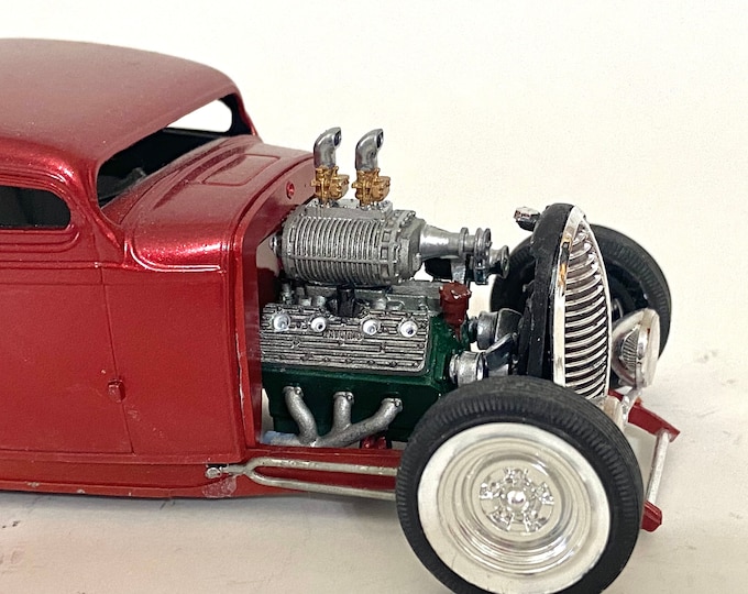 3D Printed Supercharged Ford Flathead Engine for Scale Model Cars, 1/24 ...
