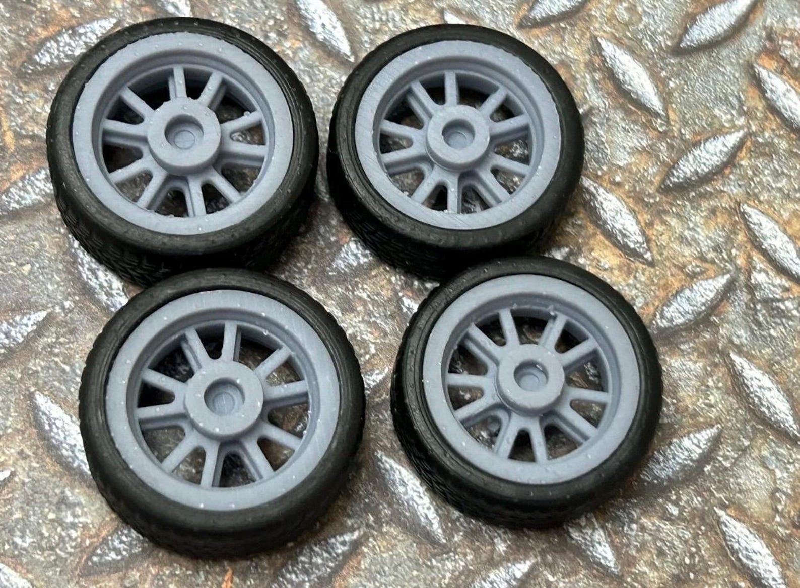 Resin 21/20 Inch “halibrand Eleanor ” Model Car Wheels/tires 1/24 Scale ...