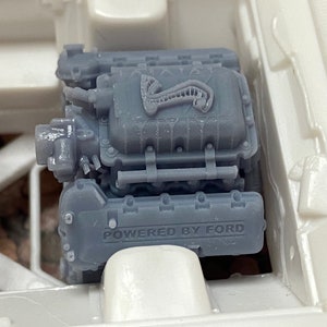 Resin Mustang GT500 Predator Engine, 760 HP, for Scale Model Cars, 1/24 ...