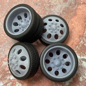 Resin 1/24 Scale: 26-inch “horizon” Dually Wheels W/ Low Profile Tires ...