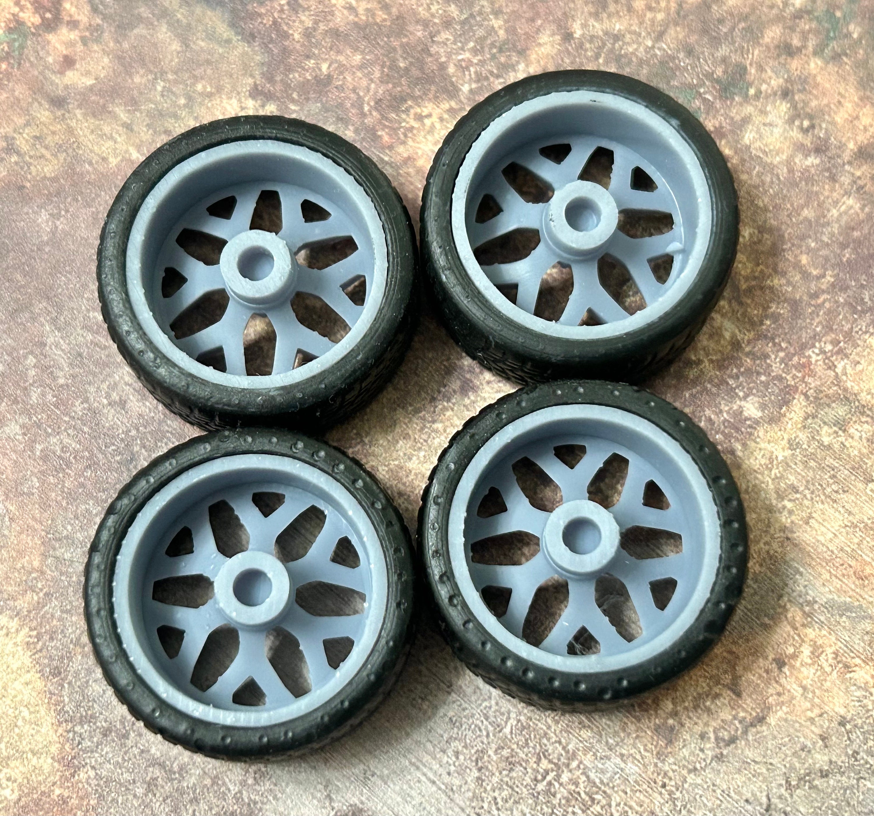 3D Printed 20 Scale Inch “chevy Snowflake” Style Wheels and Tires for 1 ...