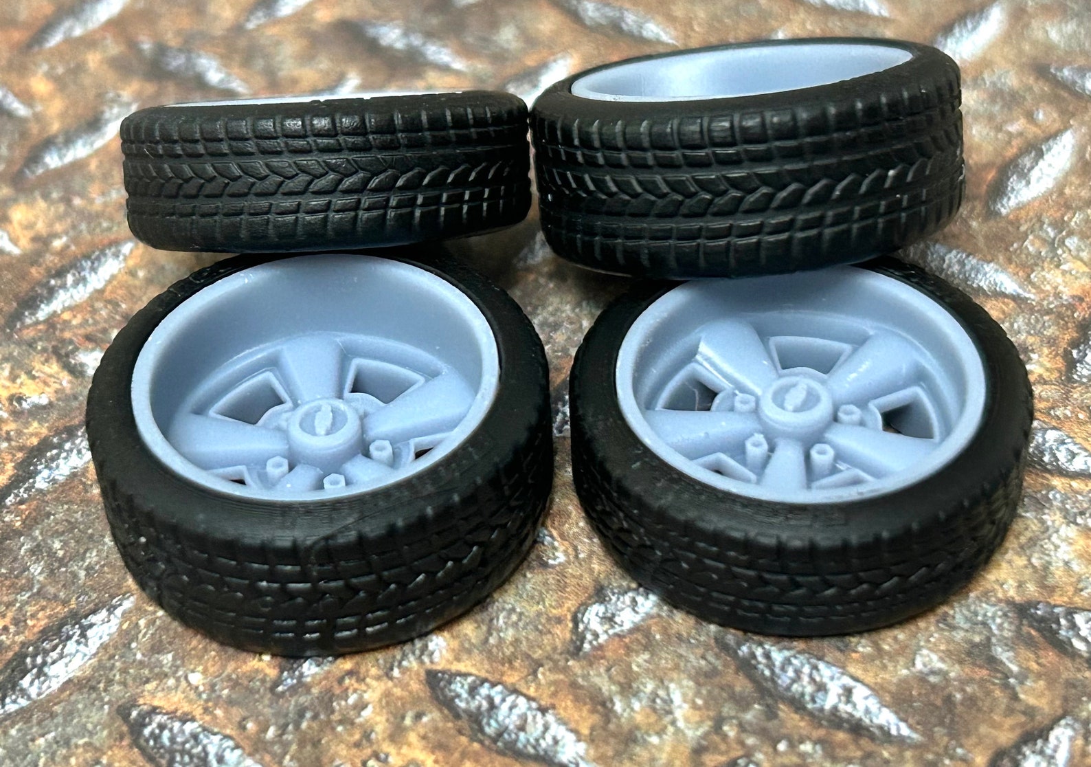 1/24 Scale Staggered Offset 70s Camaro Wheels for Model Cars, 21/20 ...