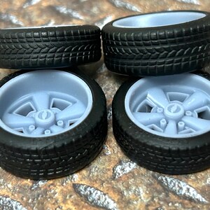 1/24 Scale Staggered Offset 70s Camaro Wheels for Model Cars, 21/20 ...