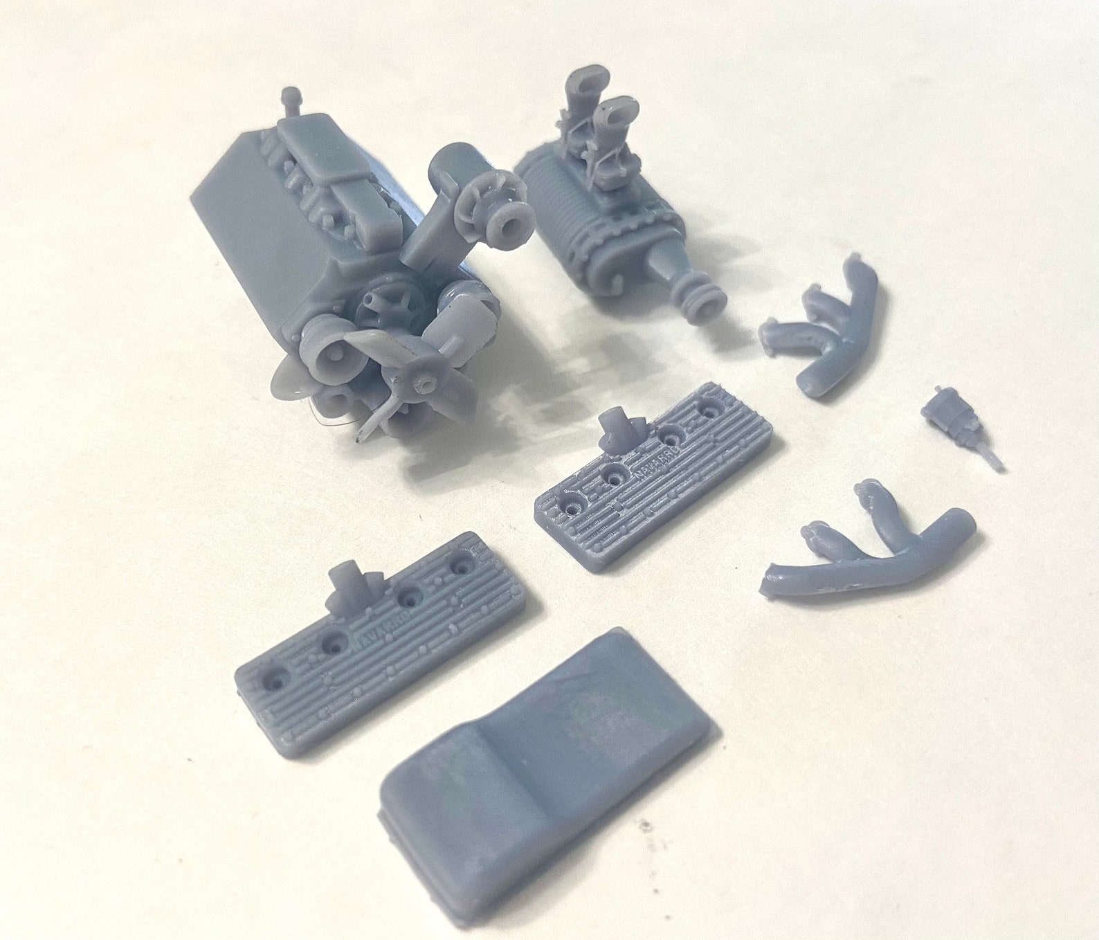 3D Printed Supercharged Ford Flathead Engine for Scale Model Cars, 1/24 ...