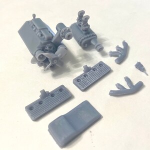 3D Printed Supercharged Ford Flathead Engine for Scale Model Cars, 1/24 ...