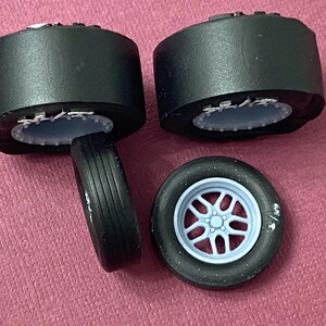 1/24 Scale: 17/15-inch “weld Laguna” Wheels W/wrinkled Drag Slicks ...