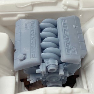 Resin 1/24 Corvette LS3 Engine for Scale Model Cars,1/25, 3D Printed - Etsy