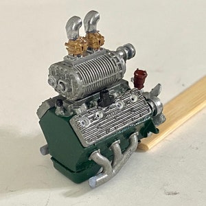 3D Printed Supercharged Ford Flathead Engine for Scale Model Cars, 1/24 ...