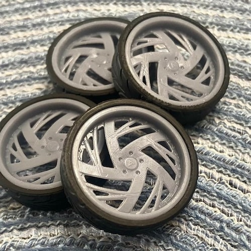 3D Printed Wheels for 1/25 Scale Model Forgiato Ventoso - Etsy