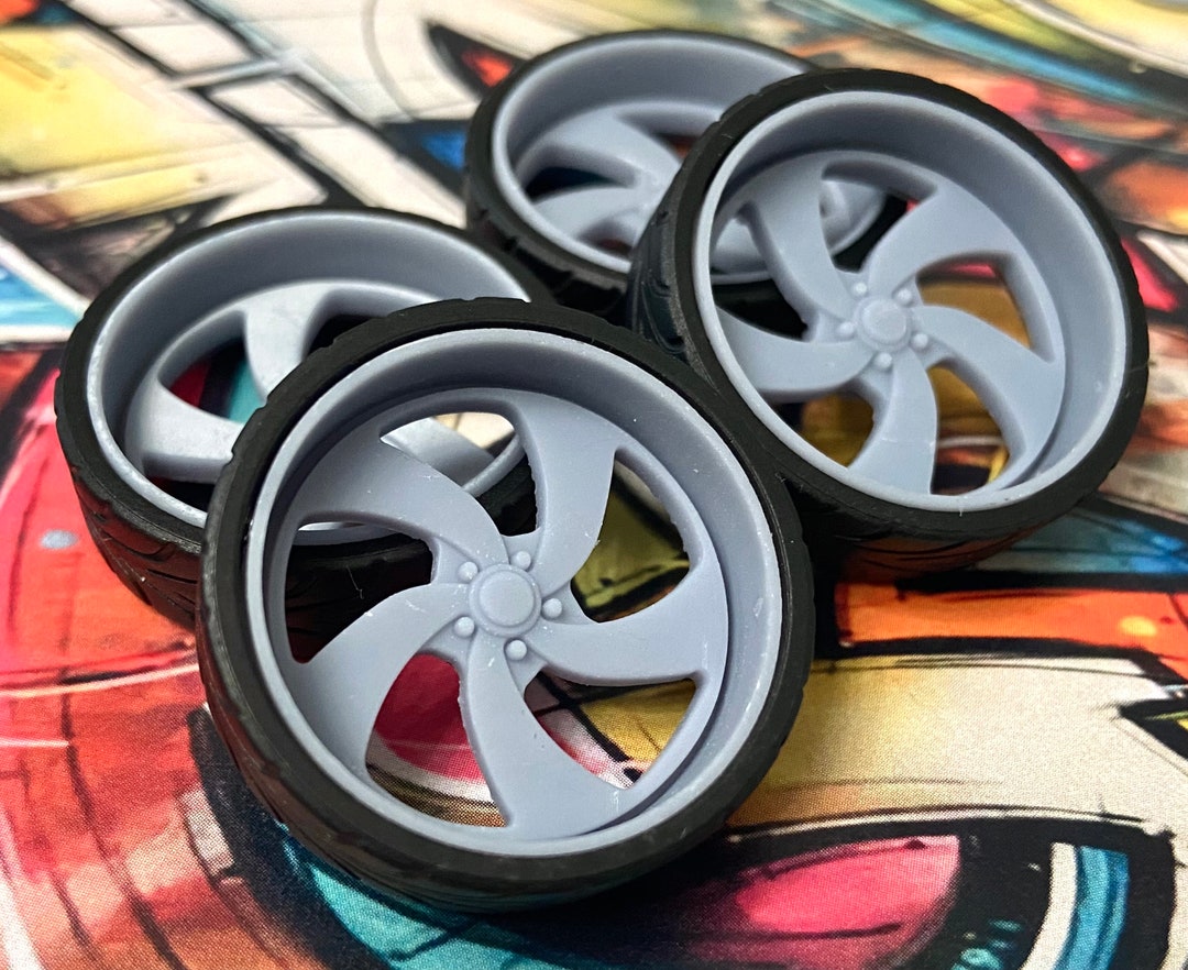 3D Printed 26 Scale-inch “dubs Razr” Style Wheels for 1/24 1/25 Model ...