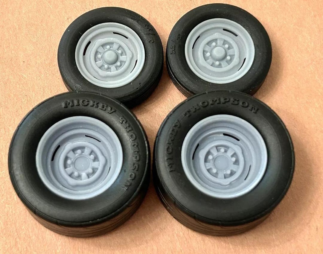 3D Printed Resin 17/15 Scale Inch “steelie” Drag Wheels With Cheater ...