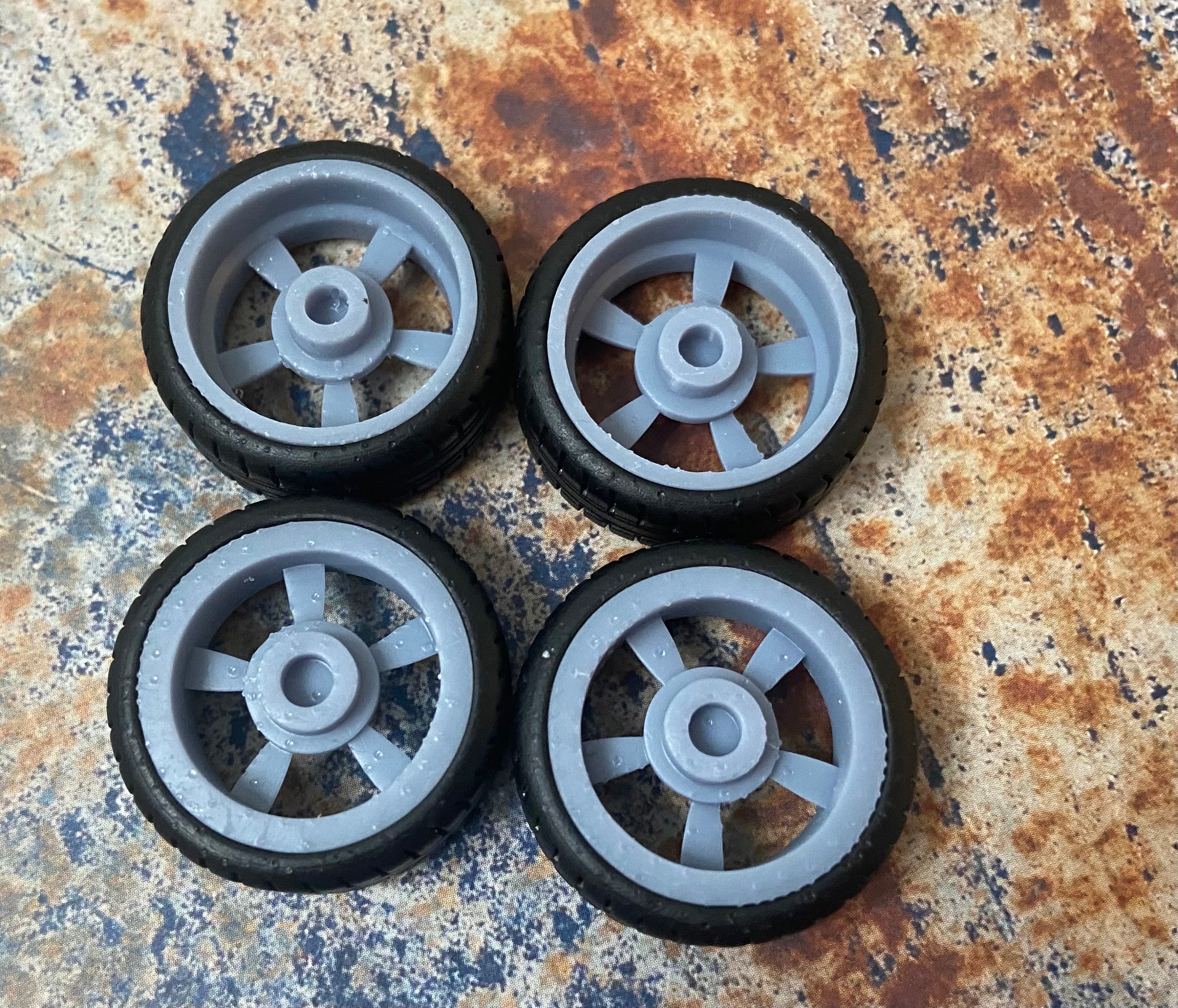 3D Printed, 22 Scale Inch Astro Supreme Restomod Wheels and Whitewall ...