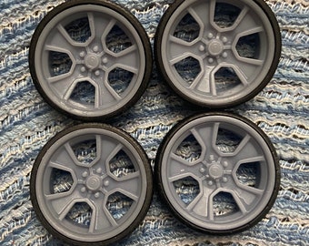 Staggered offset or Kustom wide rears. Hot Rod 3D printed 21 scale-inch ...